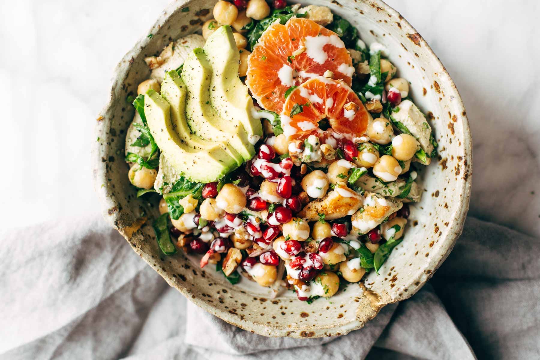 This Winter Spa Salad With Lemon Chicken Makes For A Fantastic Lunch ...