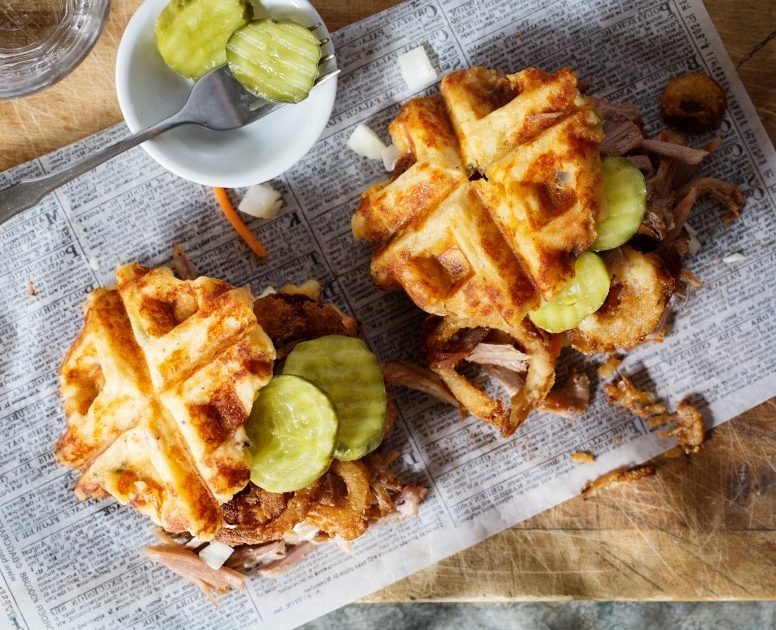 Our New Favorite Snack Food: Waffle Pulled Pork Sliders | Recipe Station