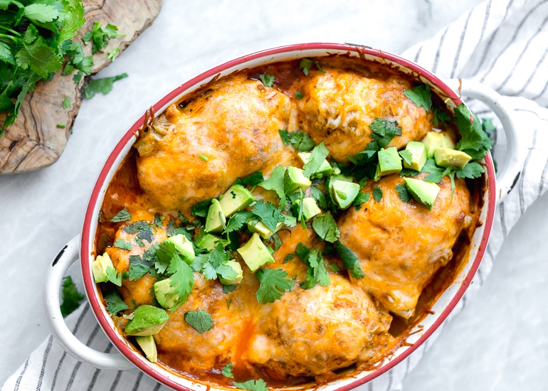 These Chicken Enchilada Roll-Ups Are Spicy and Delicious | Recipe Station